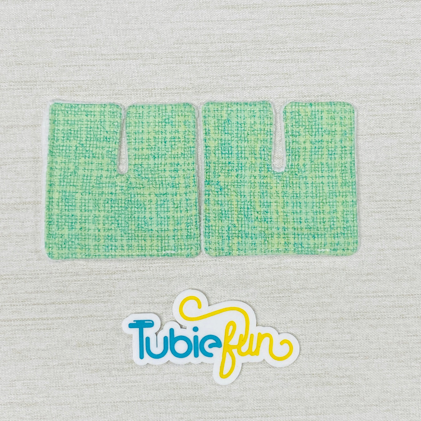 Tracheostomy Pad Cover - Green Patterned – Tubie Fun