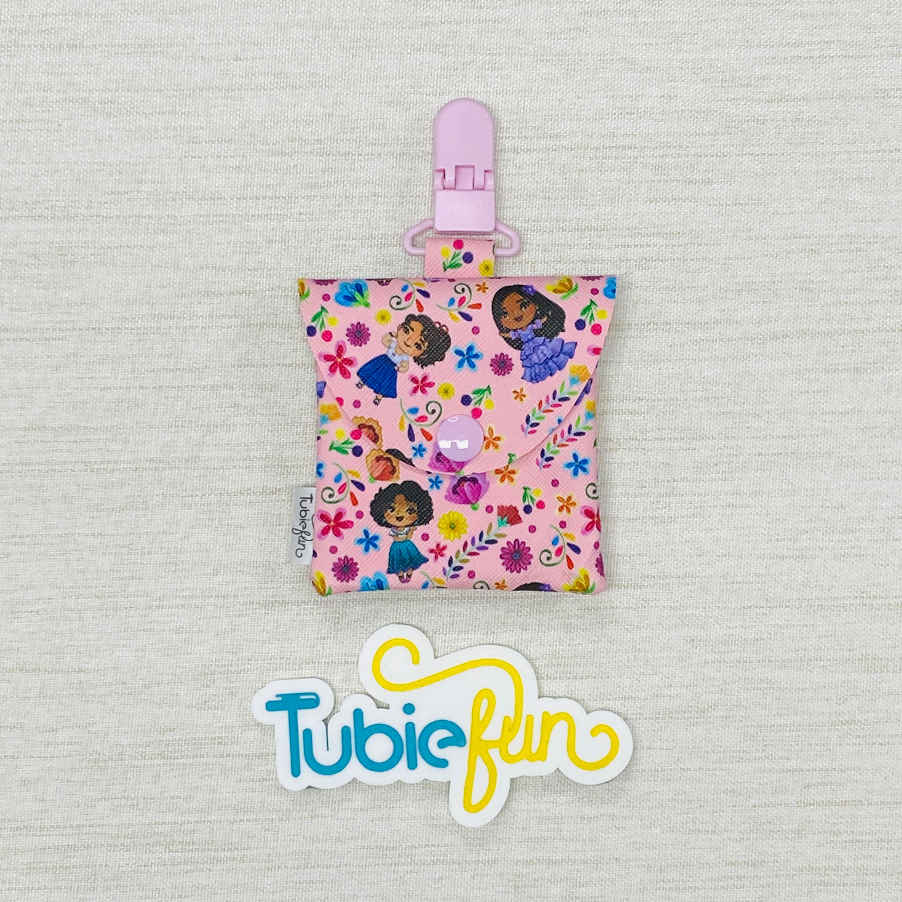 Tubing Pouch - Sisters on Pink – Tubie Fun