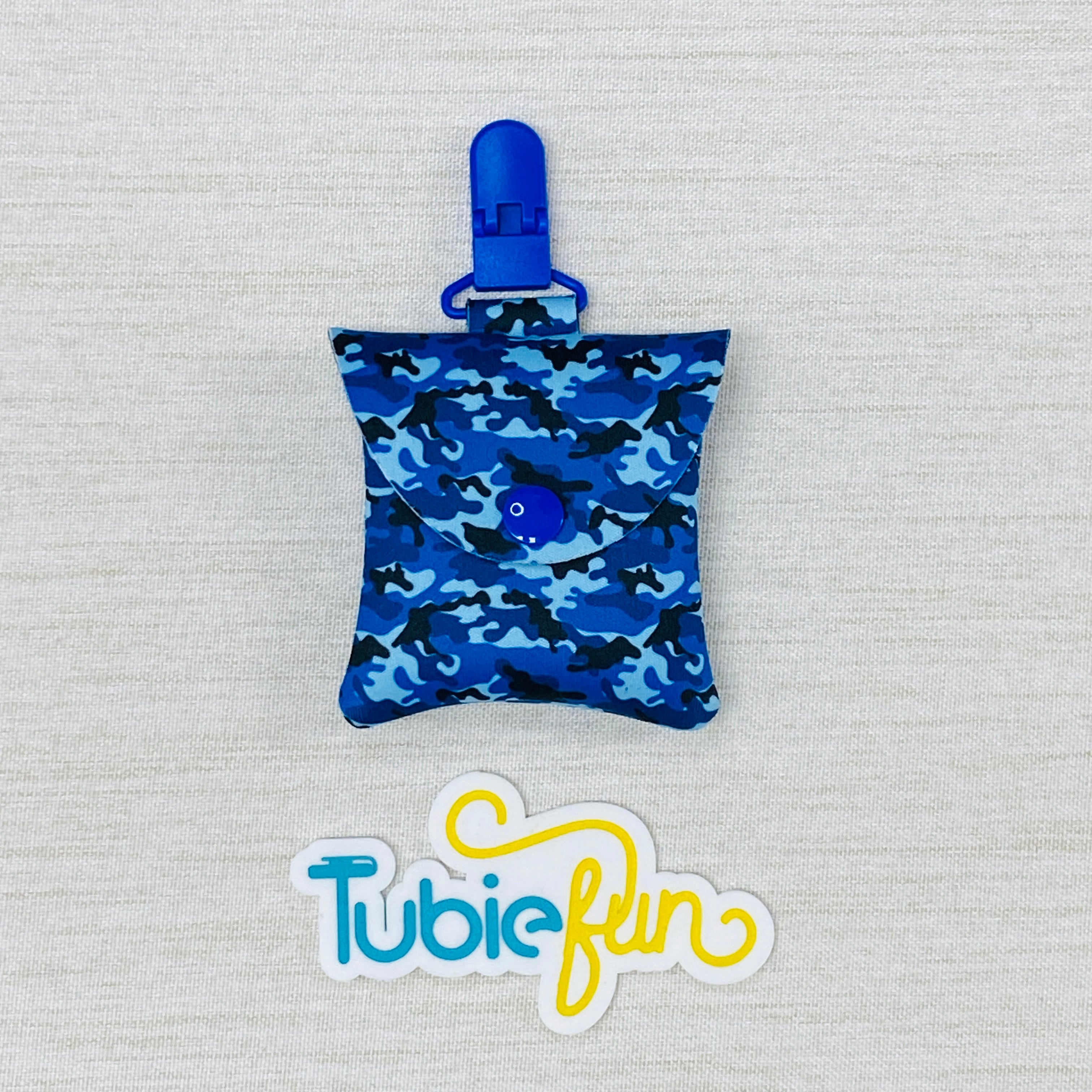 Neoprene Tubing Pouch - Blue Camo – Tubie Fun