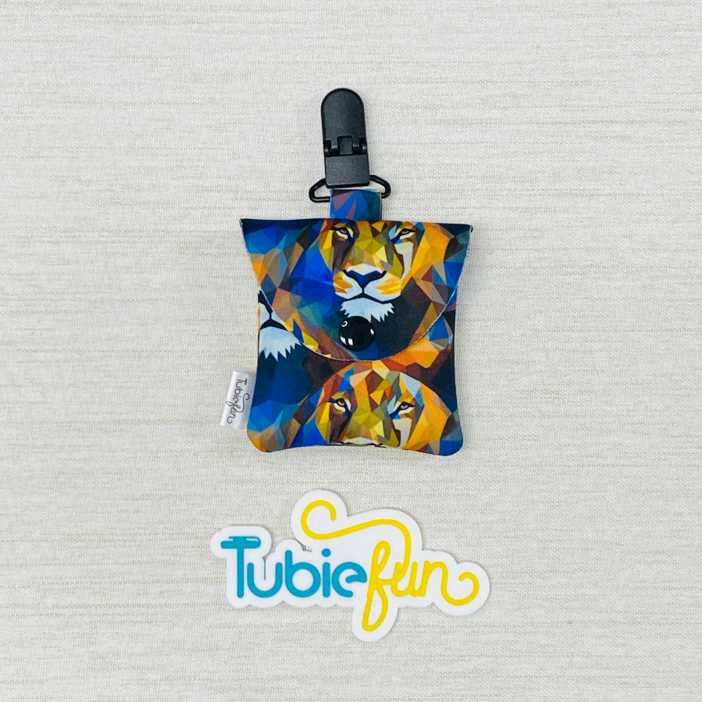 Neoprene Tubing Pouch - Geometric Lion – Tubie Fun