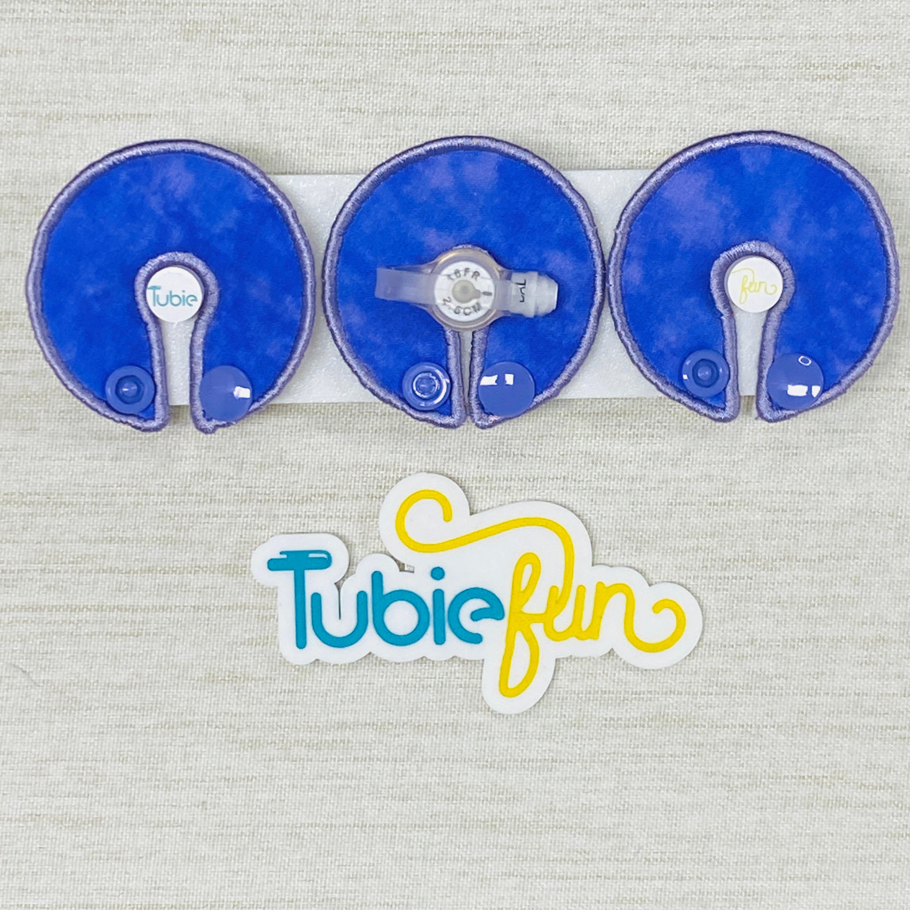 G-Tube Button Pad Cover - Purple – Tubie Fun