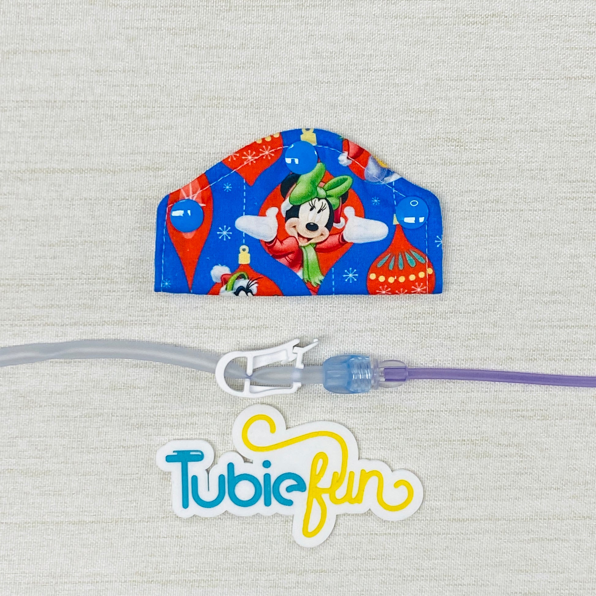Feeding Tube Mini Connection Cover - Mouse Christmas – Tubie Fun