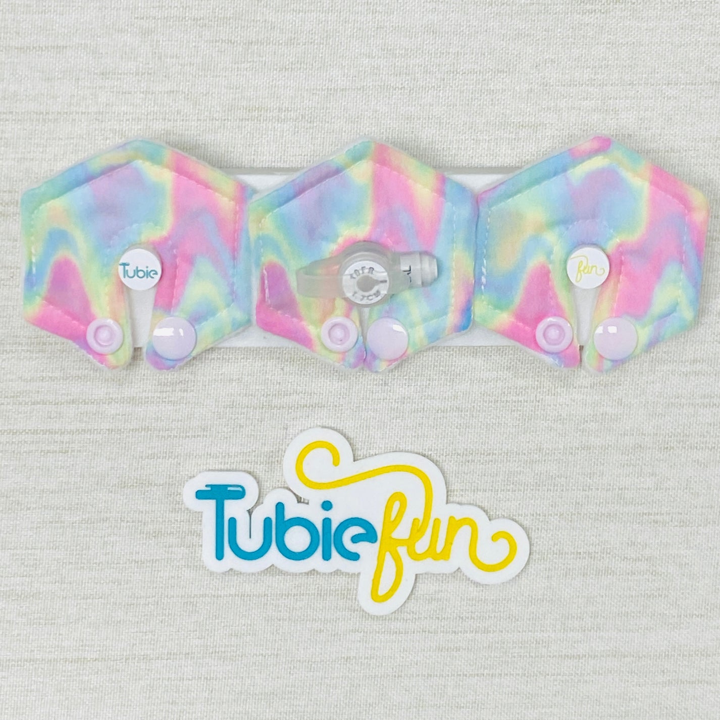 Mini Hexagon G-Tube Button Pad Cover - Pastel Ombre – Tubie Fun